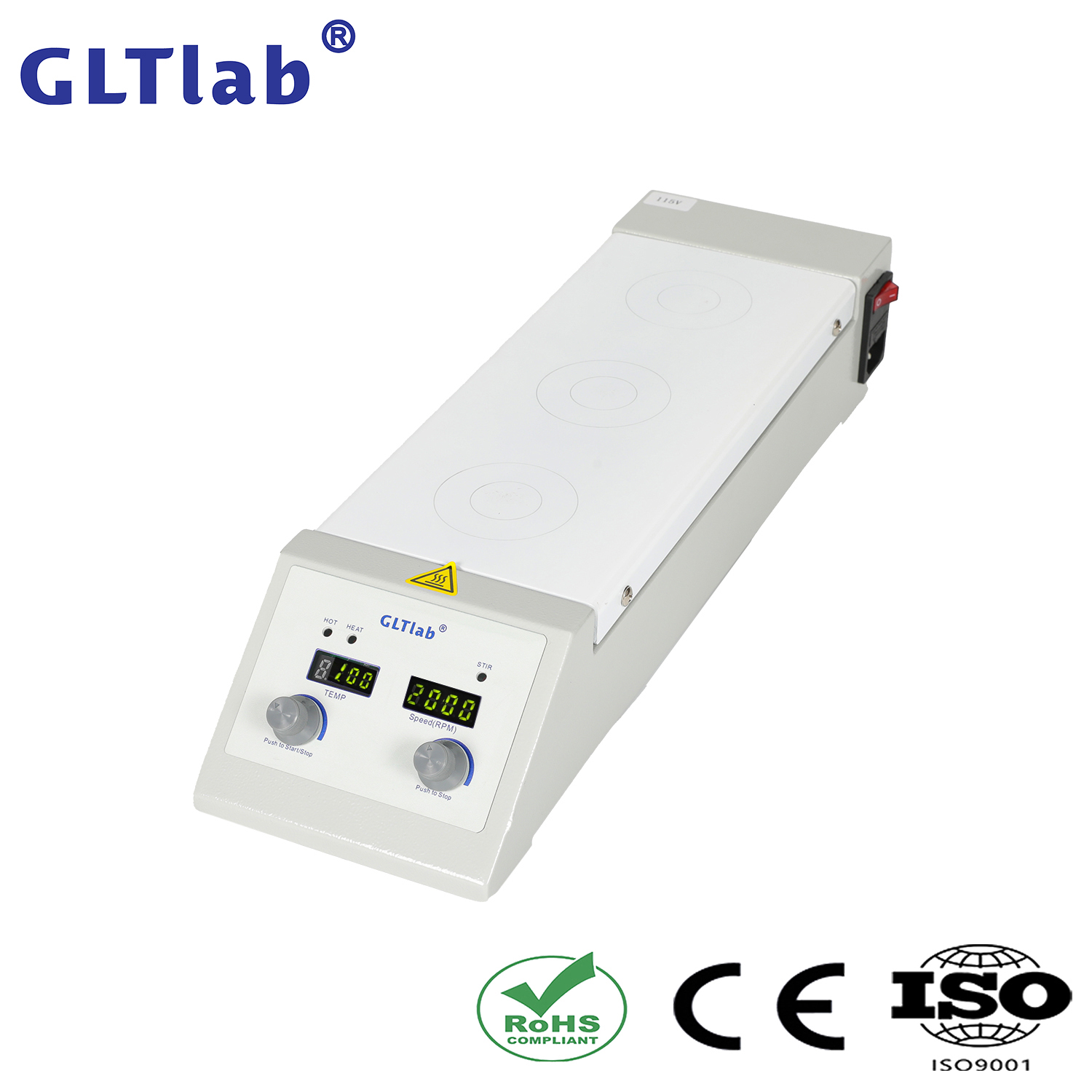Multi-Position Magnetic Stirrer Hotplate 3 Channel - GLT(Shenzhen ...