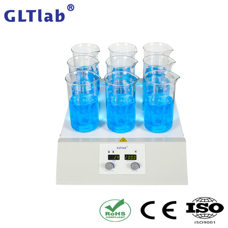 Multi-Position Magnetic Stirrer Hotplates 9 Channel - GLT(Shenzhen ...