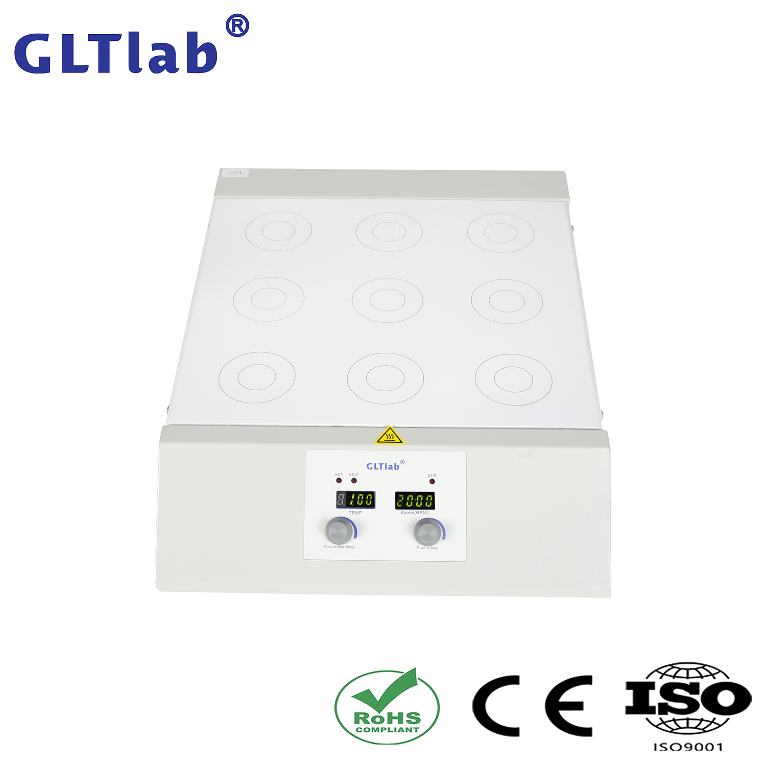 Multi-Position Magnetic Stirrer Hotplates 9 Channel - GLT(Shenzhen ...